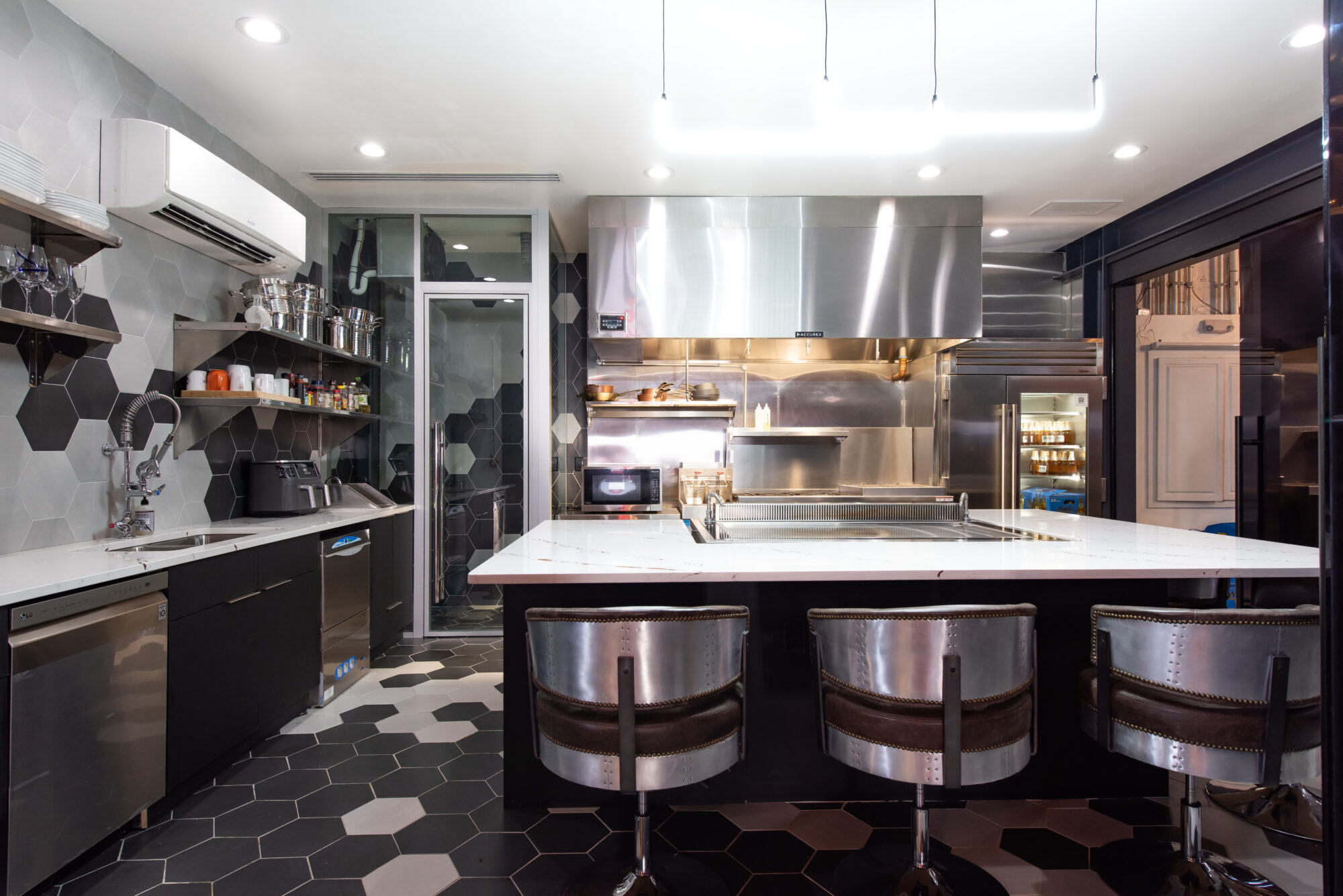 Hex & Steel Kitchen - Elite Cabinetry & Granite